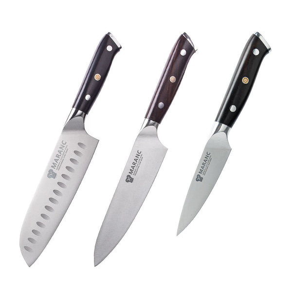 Cutit filetat profesional Maranc, otel de damasc, 15 cm, M174