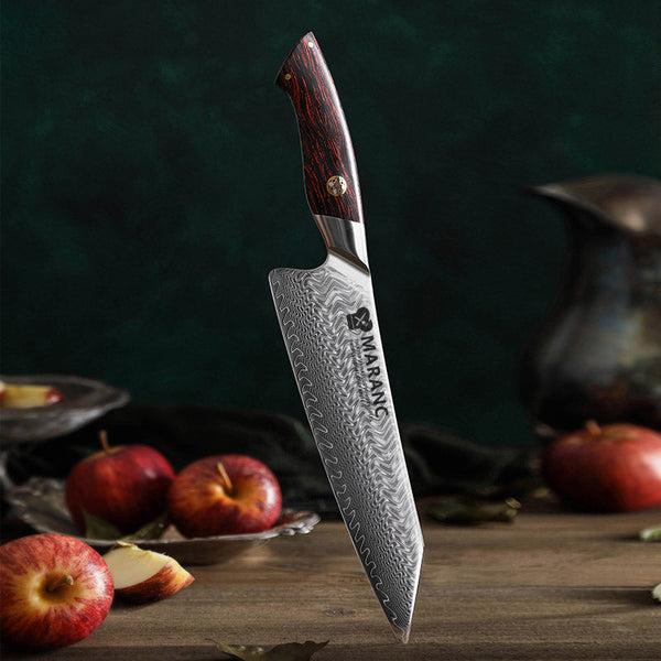 Cutitul bucatarului profesional Maranc, otel de damasc pulbere 73 stra