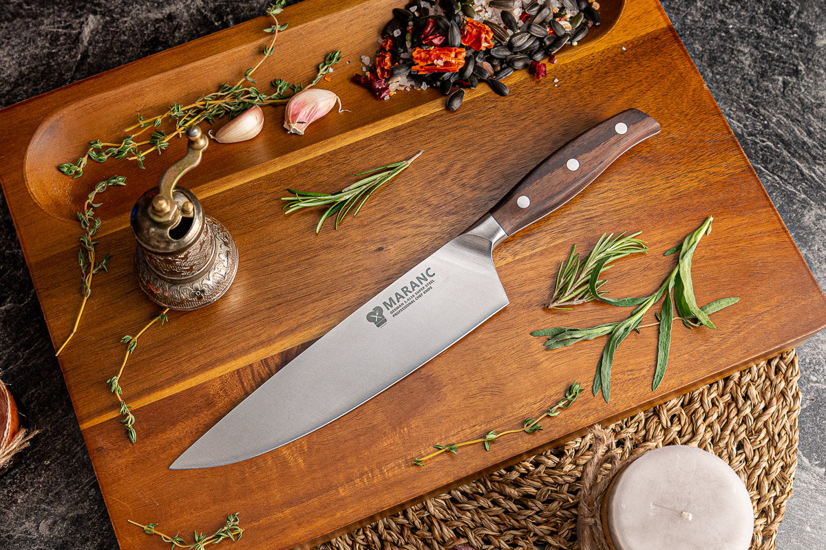 Cutitul bucatarului profesional Maranc, otel german, 20 cm, M9