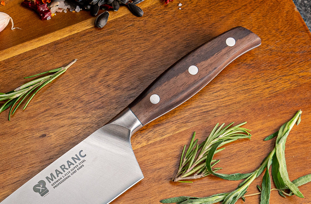 Cutitul bucatarului profesional Maranc, otel german, 20 cm, M9