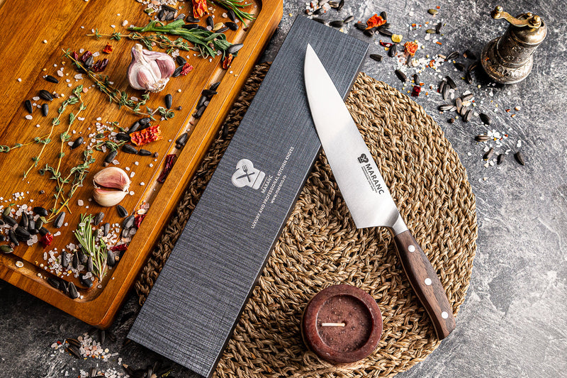 Cutitul bucatarului profesional Maranc, otel german, 20 cm, M9